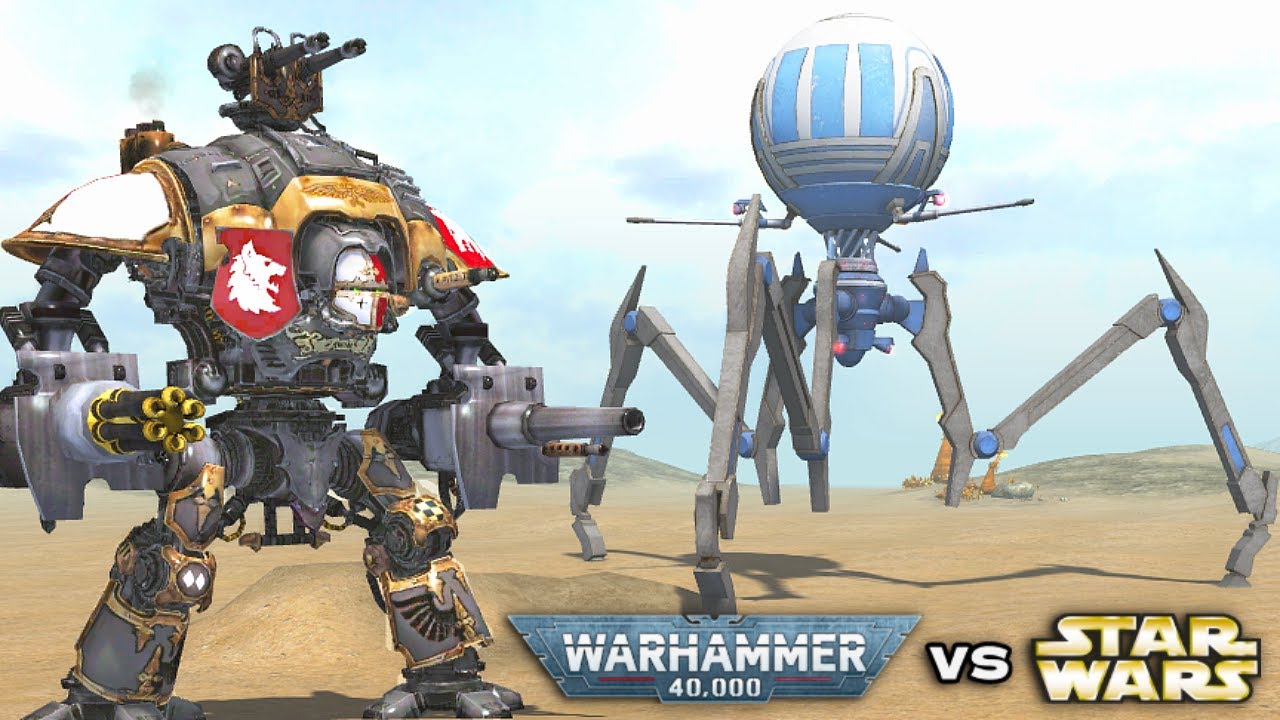 Imperial Guard vs CIS Battle Droids - Warhammer 40k vs Star Wars | Men ...