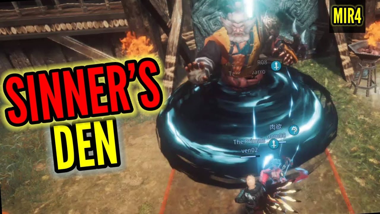 Daily Raid - Sinner's Den Raid First Clear - MIR4 - YouTube