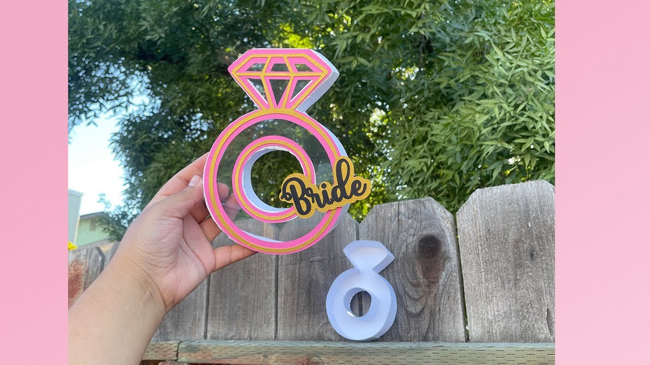 DIY bachelorette party ring, DIY engagement ring - YouTube