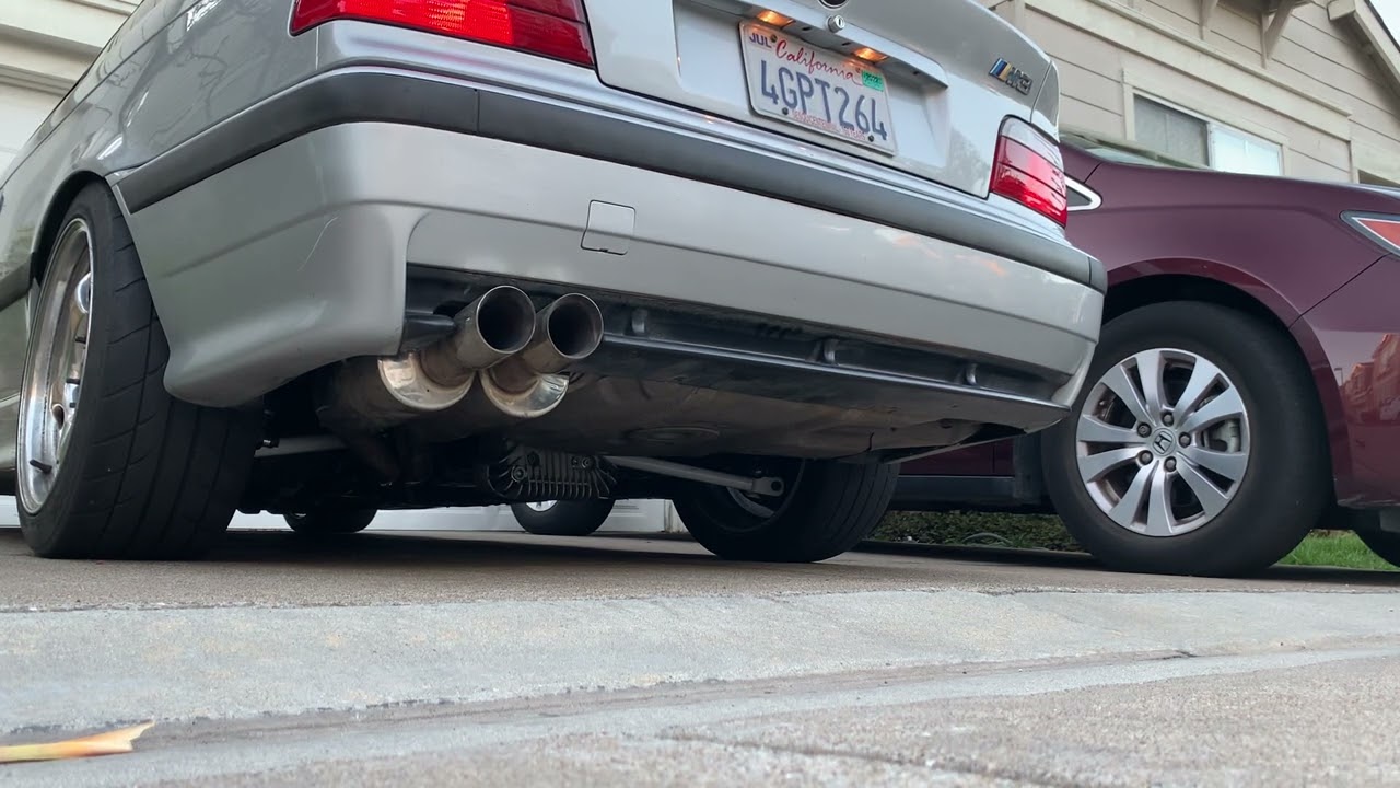 S54 E36 M3 - Exhaust Clip - YouTube