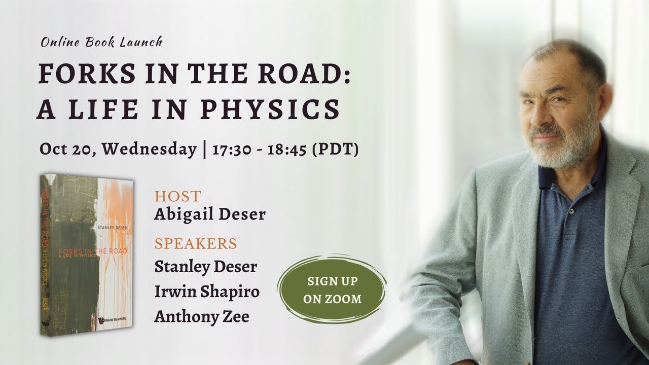 Book Launch: Forks in the Road by Stanley Deser - YouTube