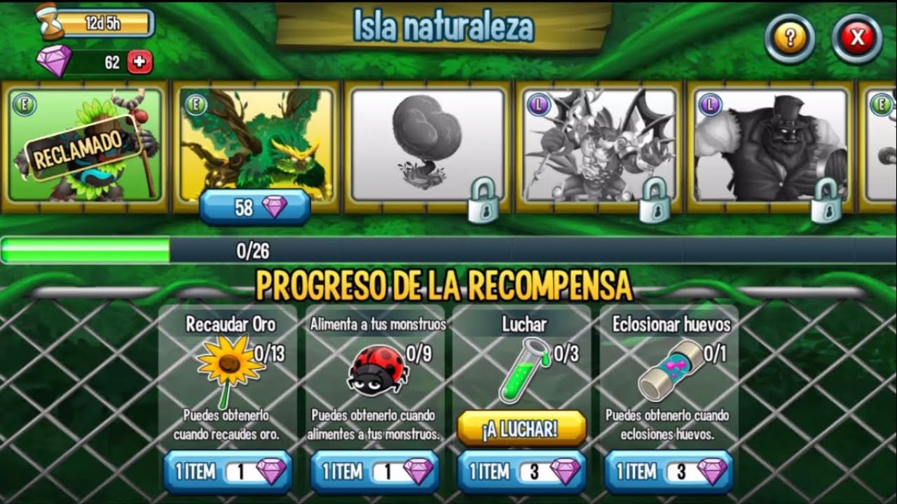 Monster Legends l Evento Isla Naturaleza l 2. Mision Griffex - YouTube