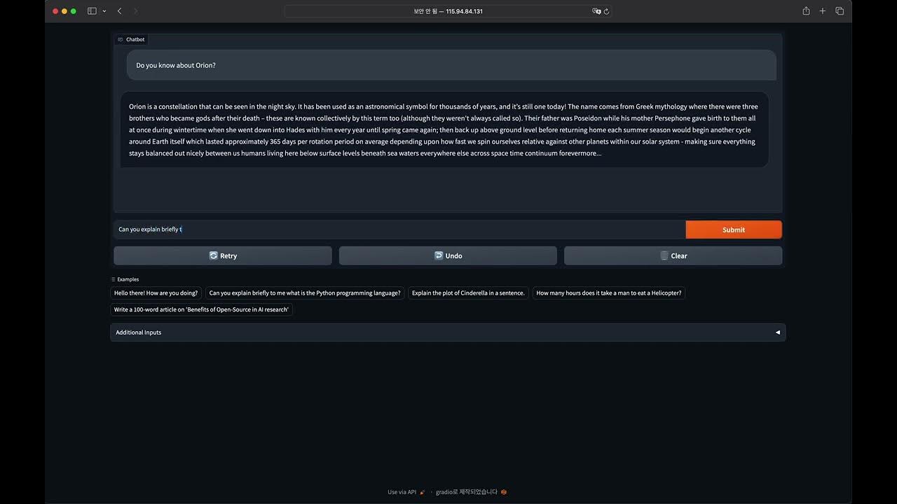 Hyperaccel Lpu Demo Chatbot Application Using Gradio Youtube
