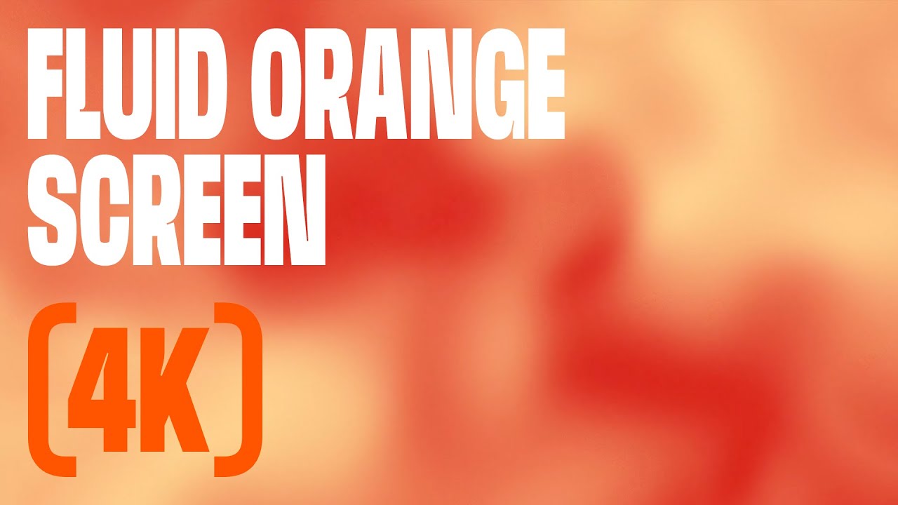 4K Fluid Orange Motion Screen [Music] - YouTube