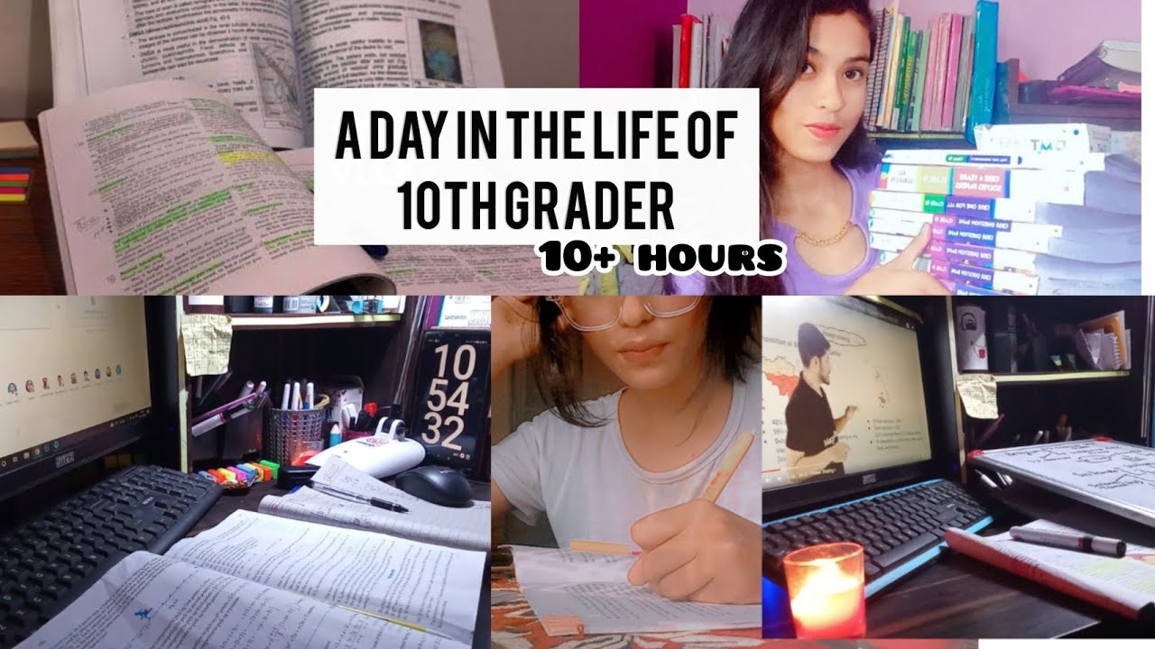 A DAY IN THE LIFE OF CBSE 10th GRADER || STUDY VLOG CLASS 10th ...
