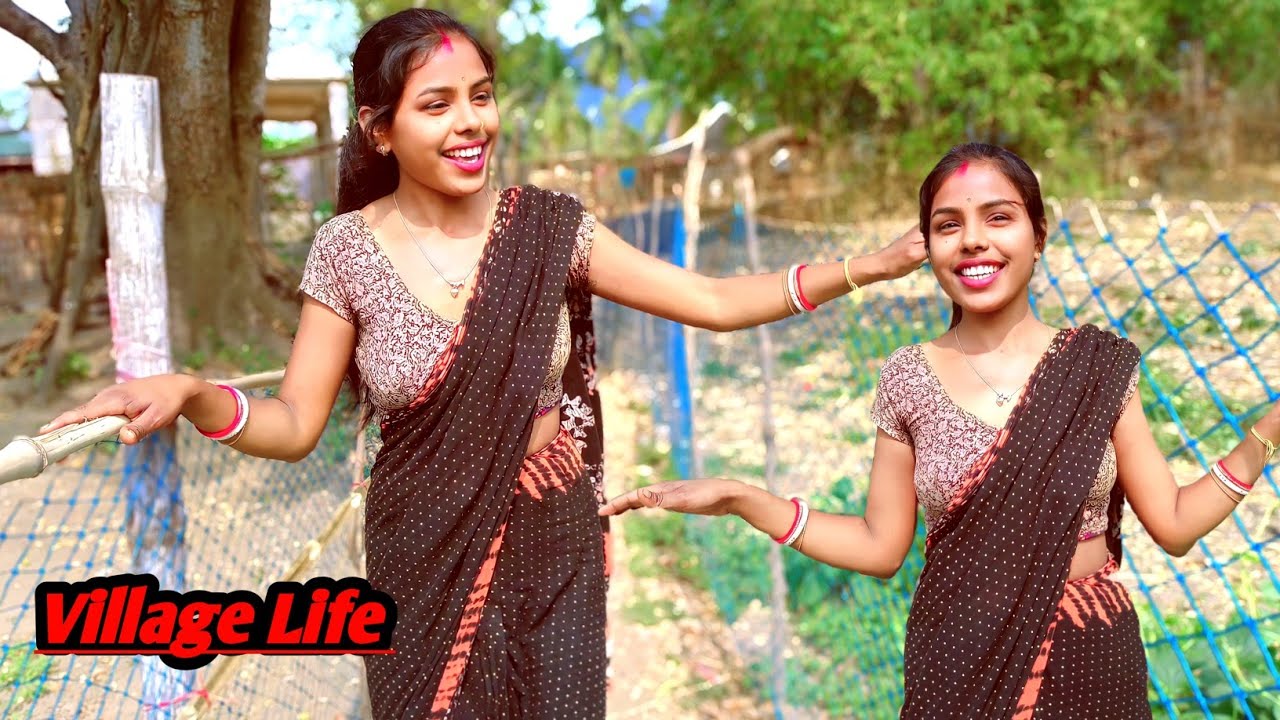 Desi couple masti vlog new Village//Aaj dikhayenge hamara khet // How ...