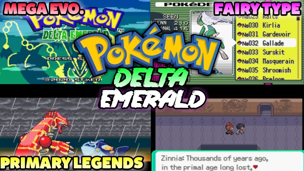 Completed New Pokemon GBA ROM HACK With Mega & Primal Evolution, Gen 7 ...