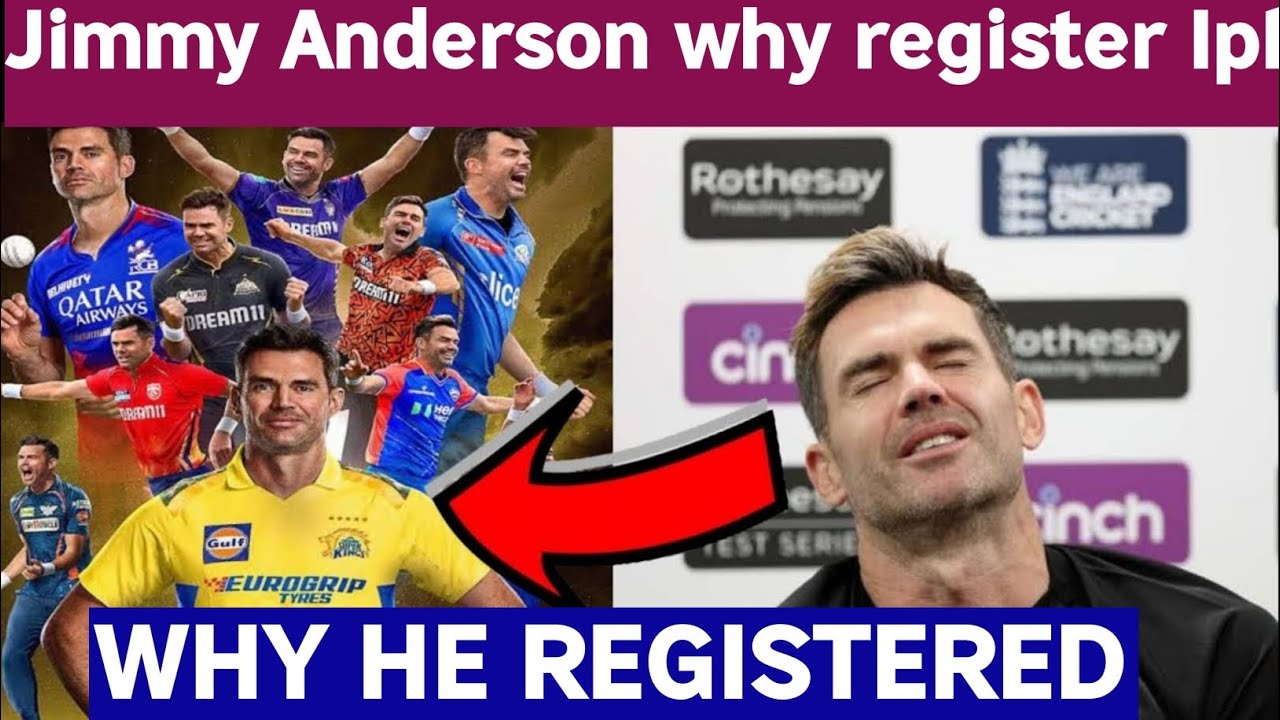Jimmy Anderson REVEALS Why he Registered for IPL AUCTION! - YouTube