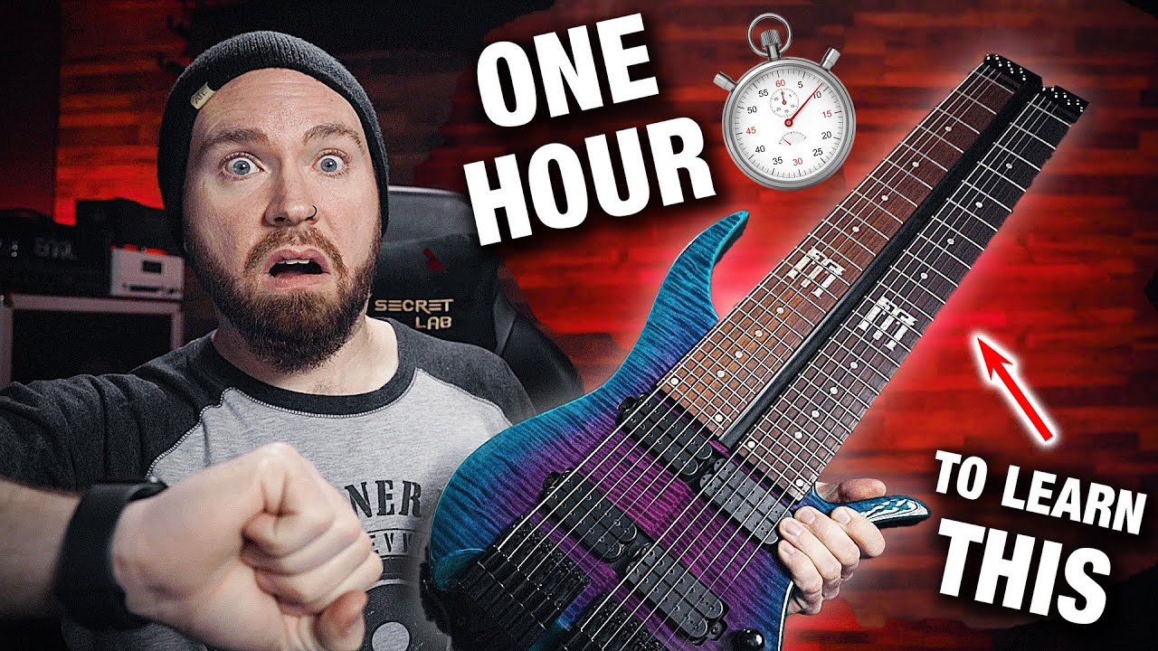Can I Learn To Play 14-String Guitar in ONE HOUR? FMGuitars Demo | GEAR ...