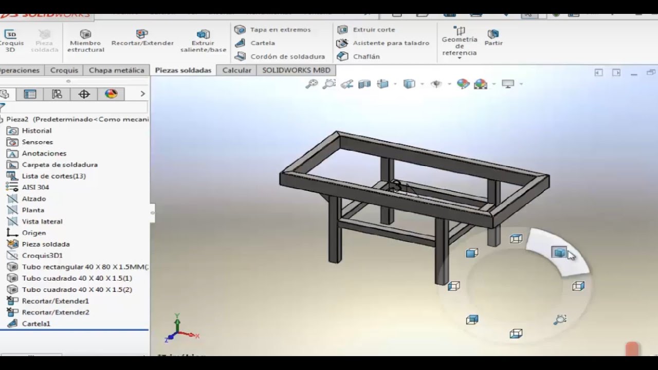 tutorial solidworks - Tutorial Estructuras Metálicas en SolidWorks ...