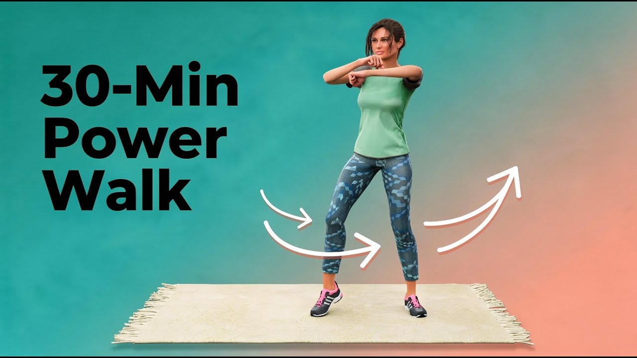 30-Min Power Walk: Burn Calories & Lose Weight At Home - YouTube