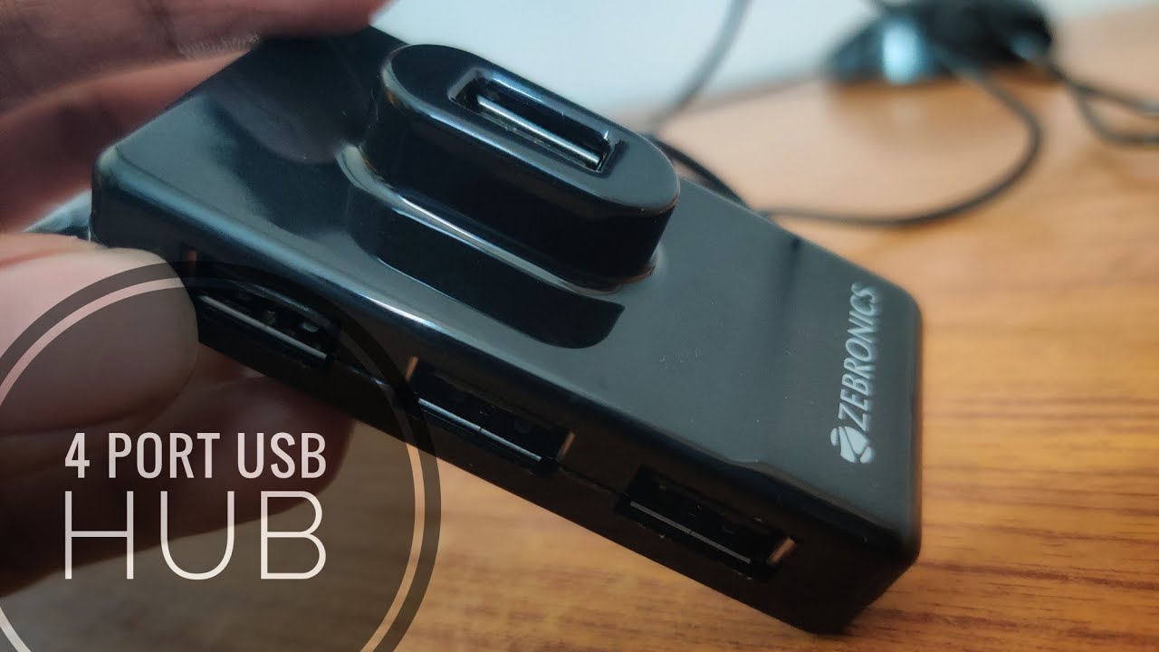 Zebronics Zeb-100 HB 4 Port USB Hub-unboxing - YouTube