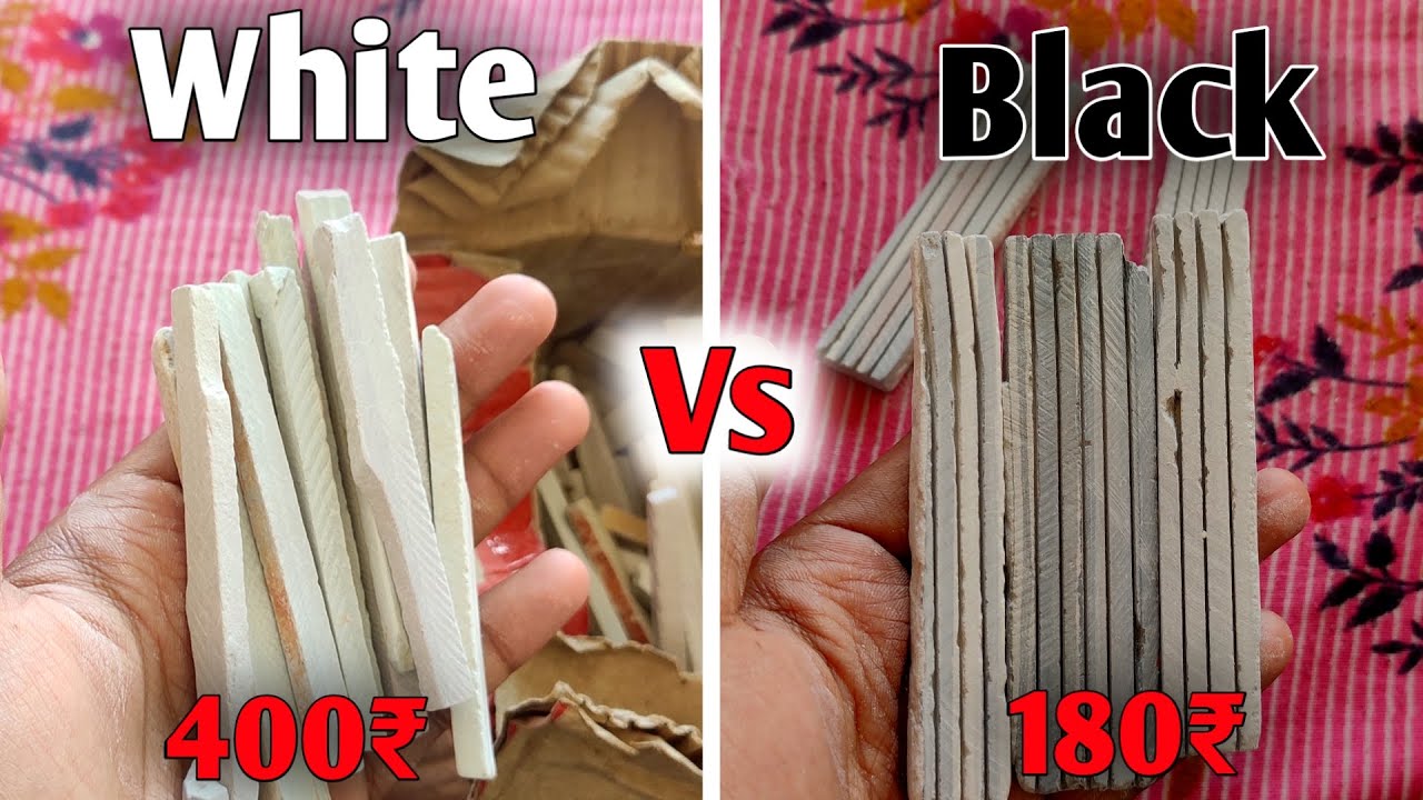 White Slate Pencil Vs Black Slate Pencil 😯 || Tasty 🤤 - YouTube