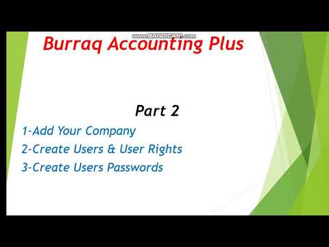 Burraq Accounting Plus Part 2 - YouTube