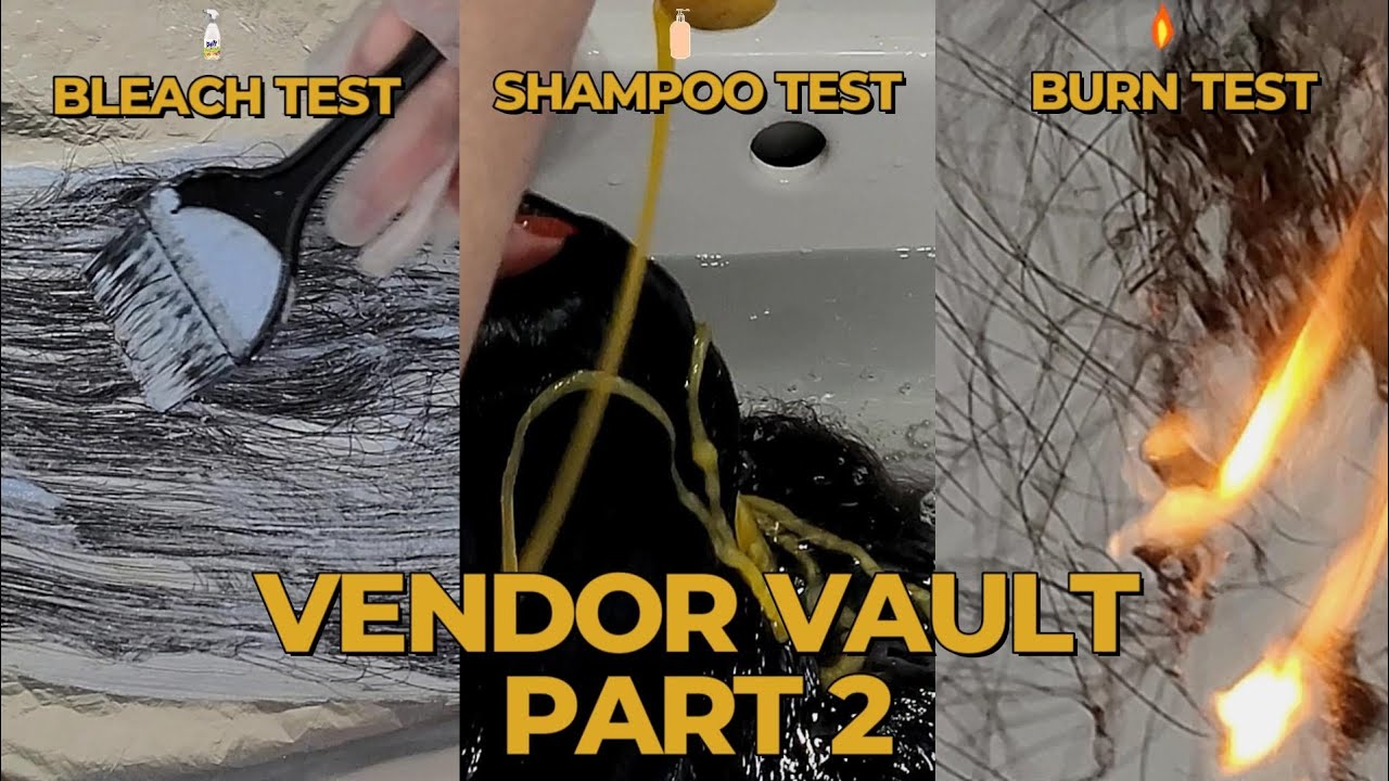 Test raw Indian hair with me | Bleaching test | Burn test | Shampoo ...