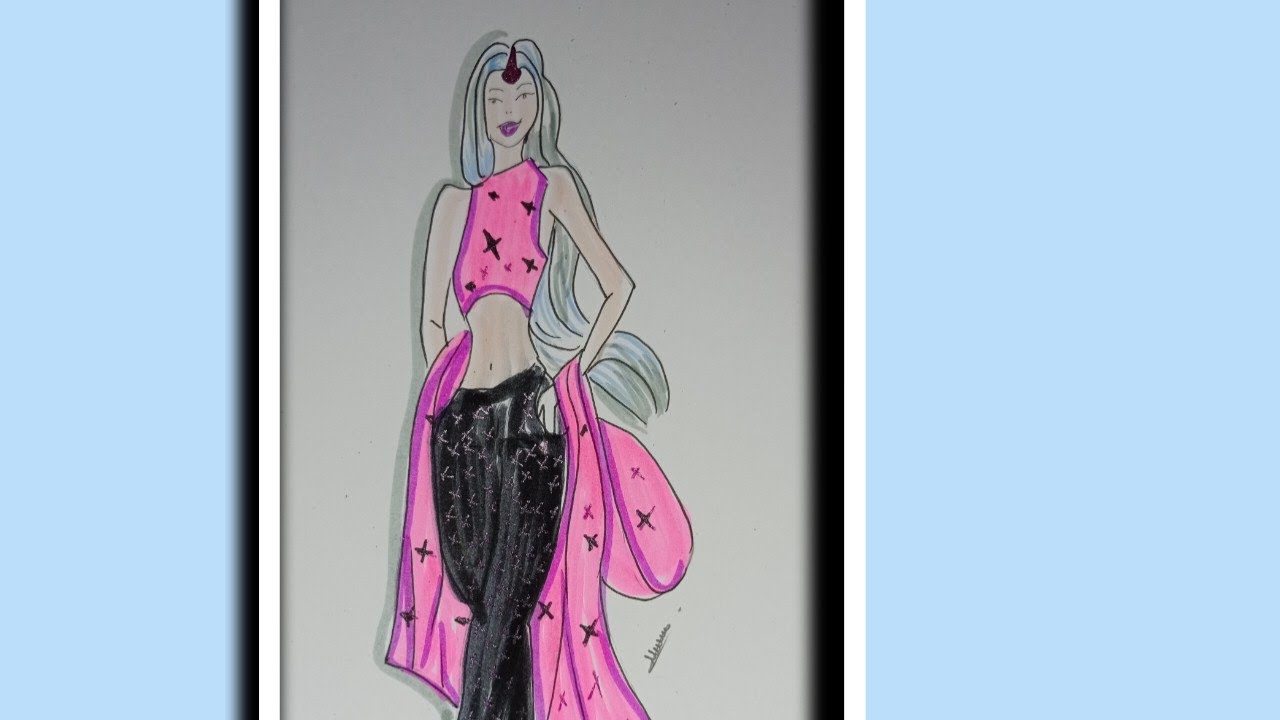 Design a dress step by step||Fashion Tutorial||Fashion art - YouTube