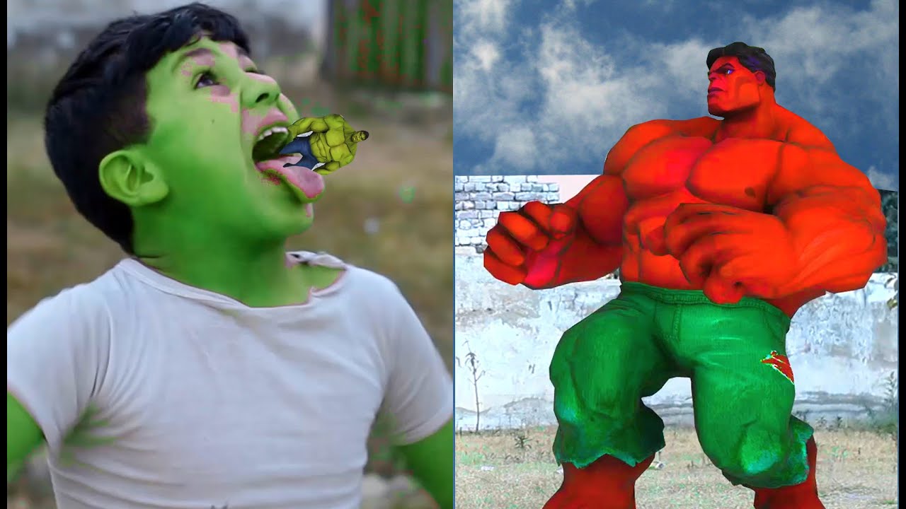 Red Hulk Vs Fat Hulk Vs Real Life Boy Competition in Real Life - YouTube