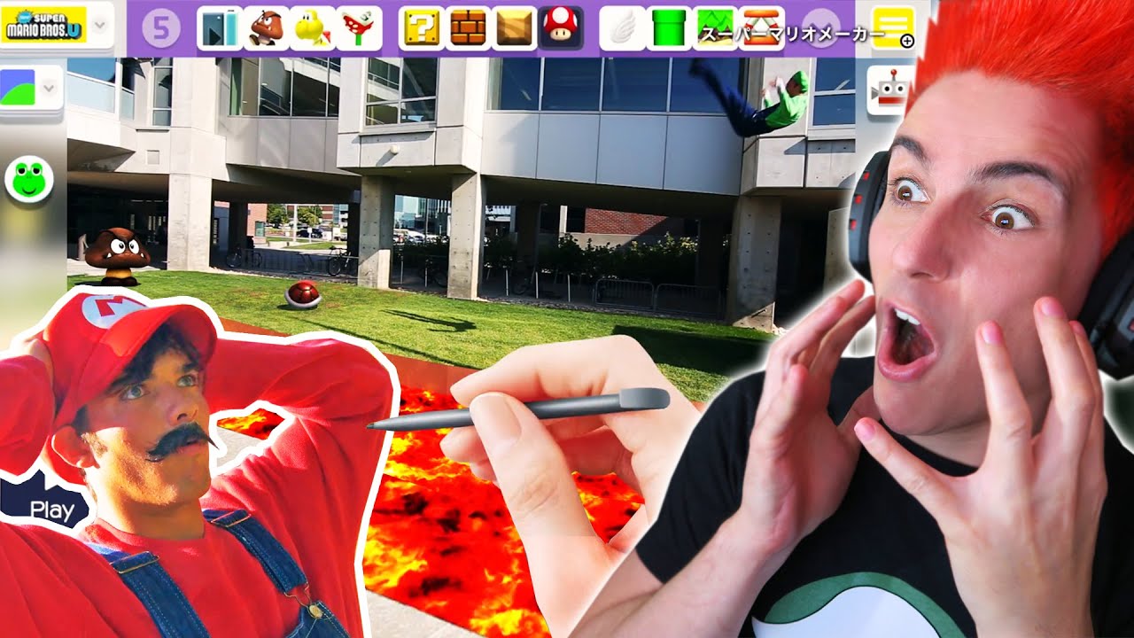 SUPER MARIO PARKOUR (In Real Life) + MARIO MAKER | Video Reaccion - YouTube