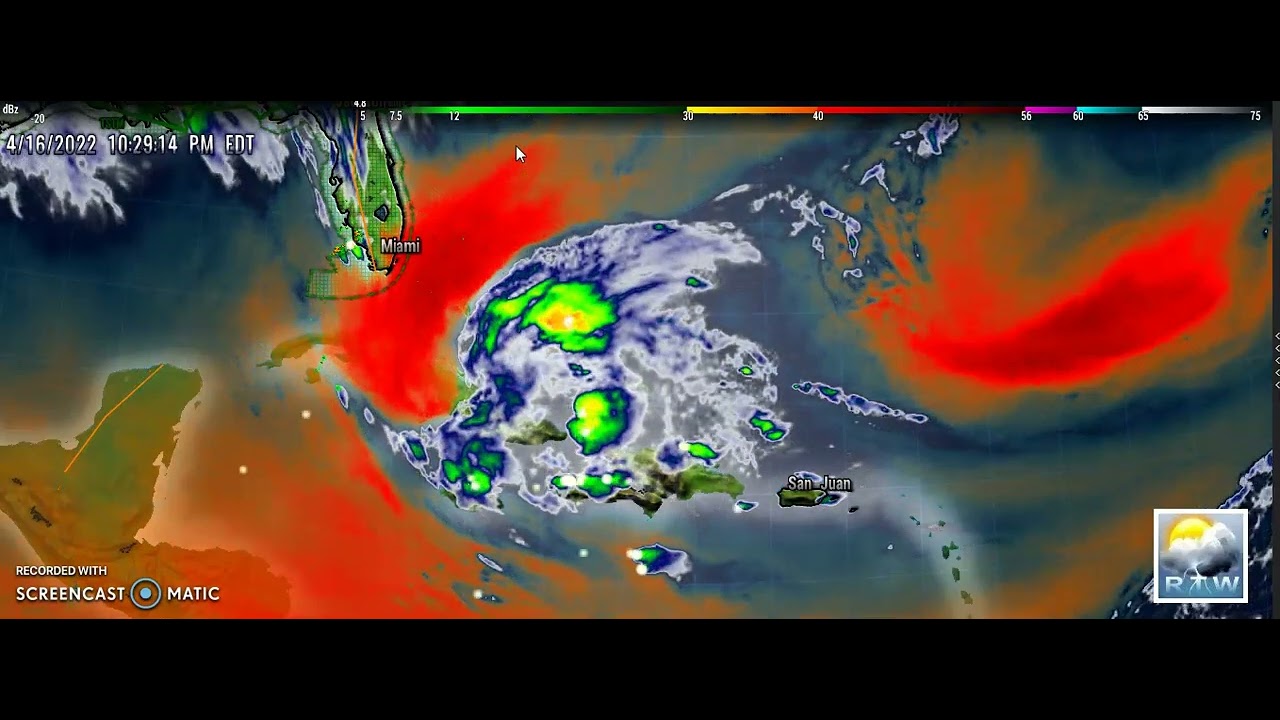 Monitoring a Mid Level trough of low pressure - YouTube