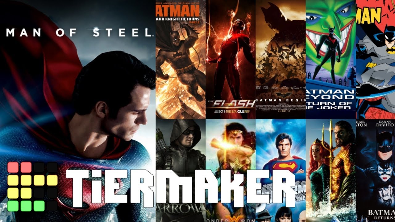 DC Comics Live Action & Animation Tier List - Part 1 - YouTube
