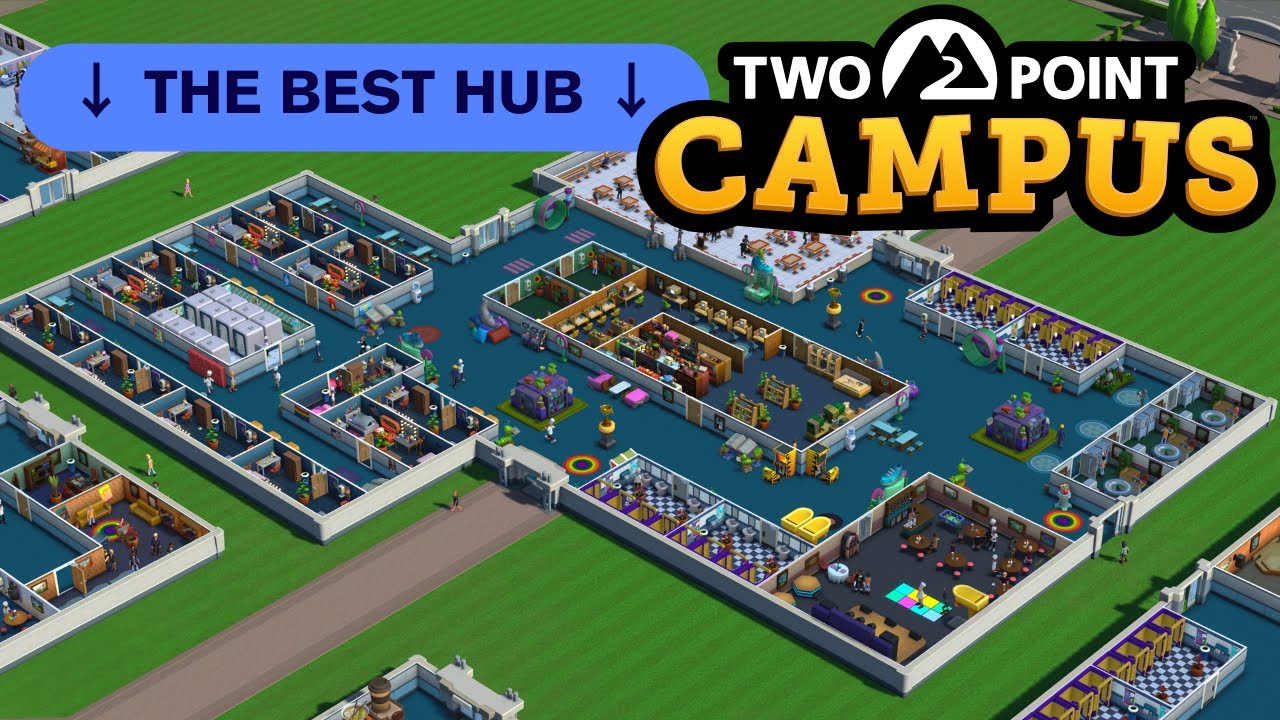 Creating A Central Hub Which Works! - Two Point Campus - YouTube