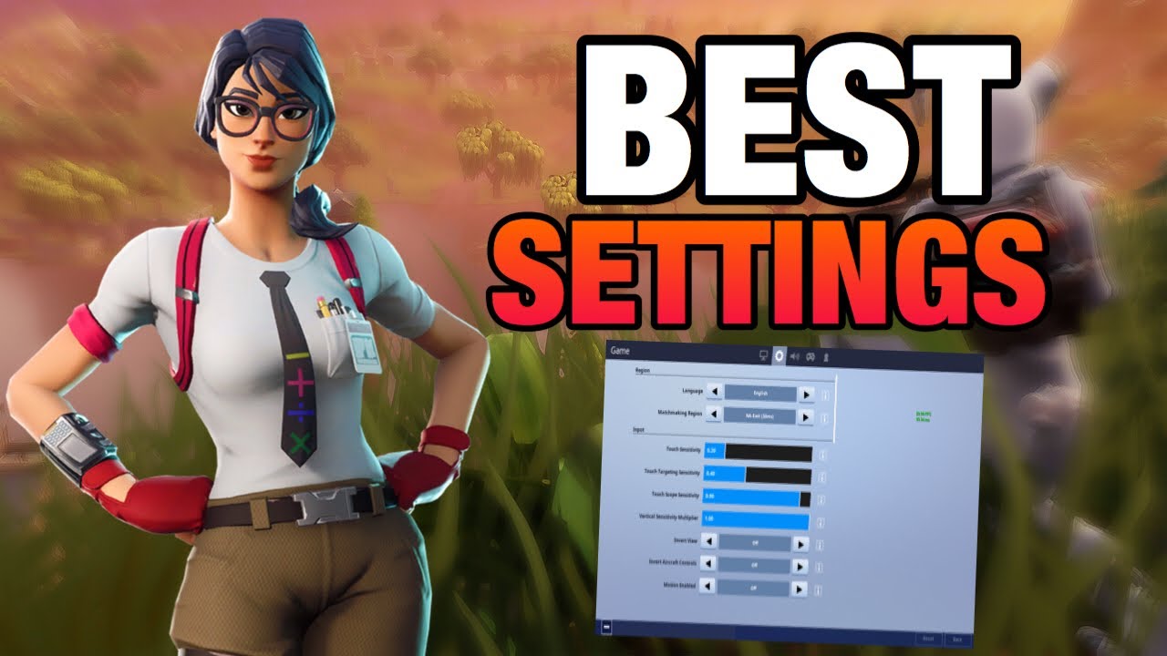 BEST FORTNITE MOBILE SETTINGS FOR *VICTORY ROYALES* (ios) - YouTube