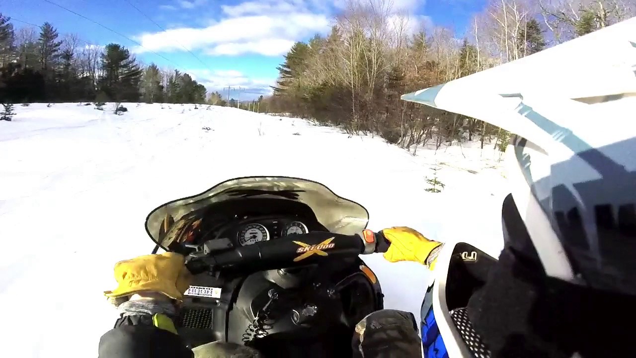 Funny Snowmobile Crash - YouTube