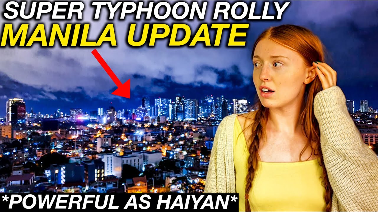 MANILA Hit By SUPER TYPHOON ROLLY (Goni) UPDATE (Footage Near Eye Of ...
