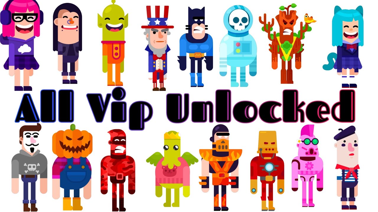 All Vip Characters Gameplay Ultimate Bowmasters - YouTube