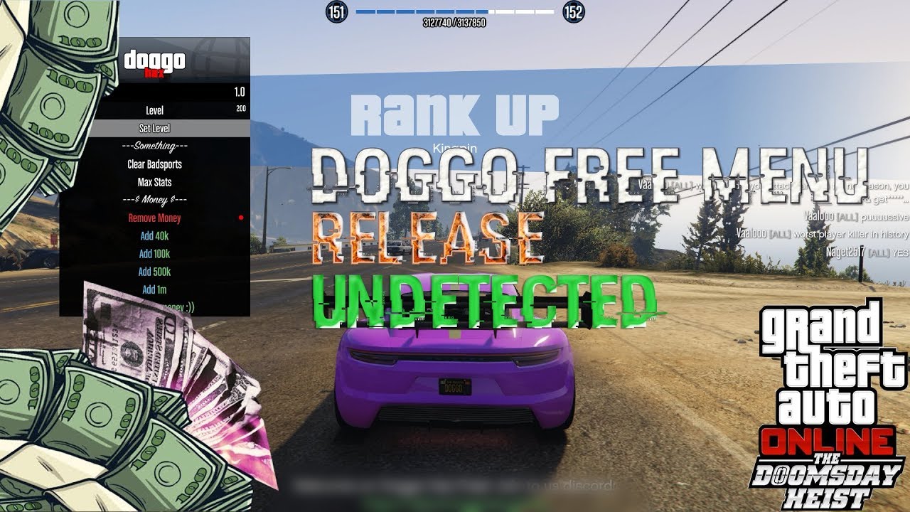 GTA V PC Online 1.42 Doggo Menu - Doggo FREE Hack DETECTED - YouTube