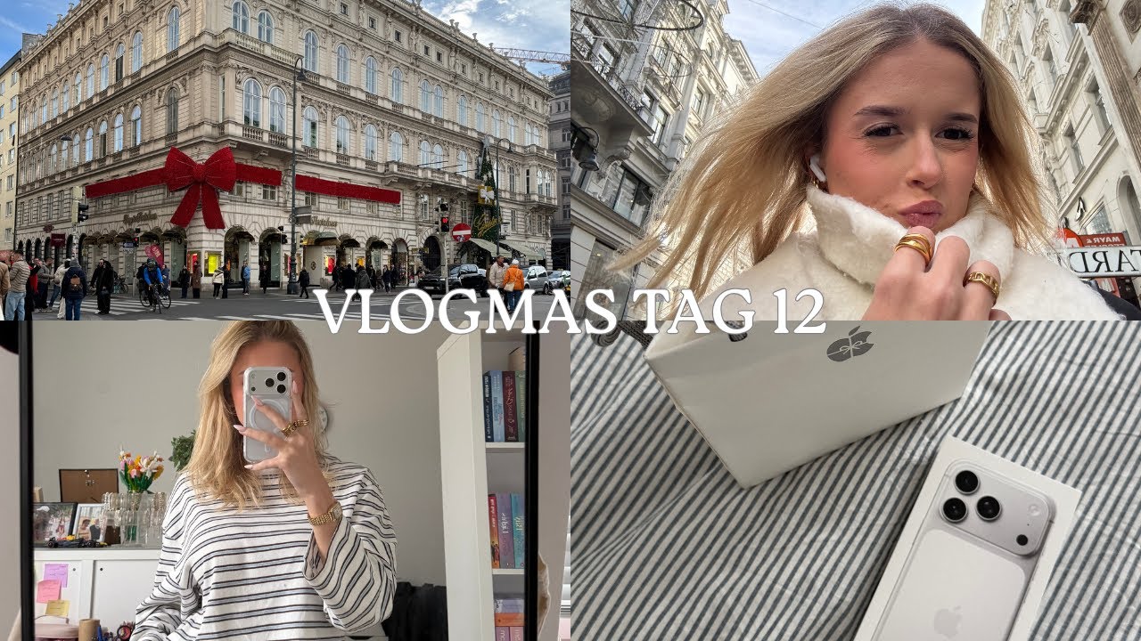 VLOGMAS 12: New Phone, Cute Outfit, Work Day - YouTube