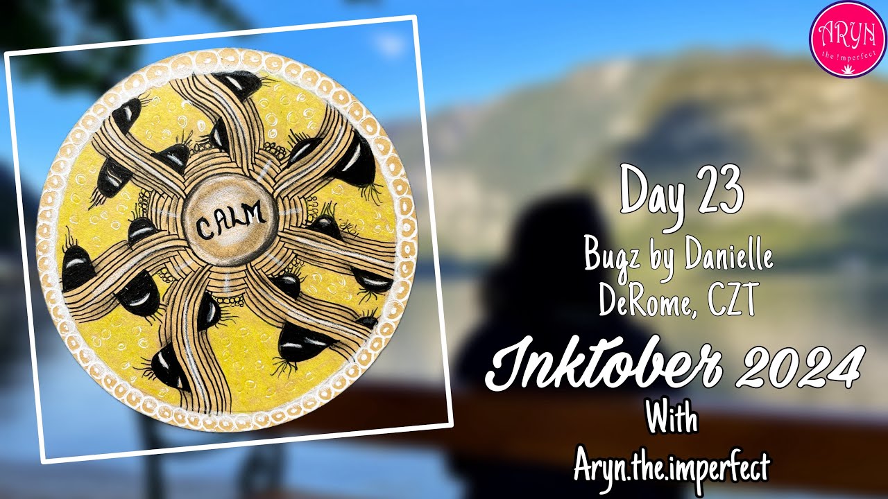 Inktober 2024 Day 23 - Bugz | Draw with Aryn | Zentangle inspired Art ...
