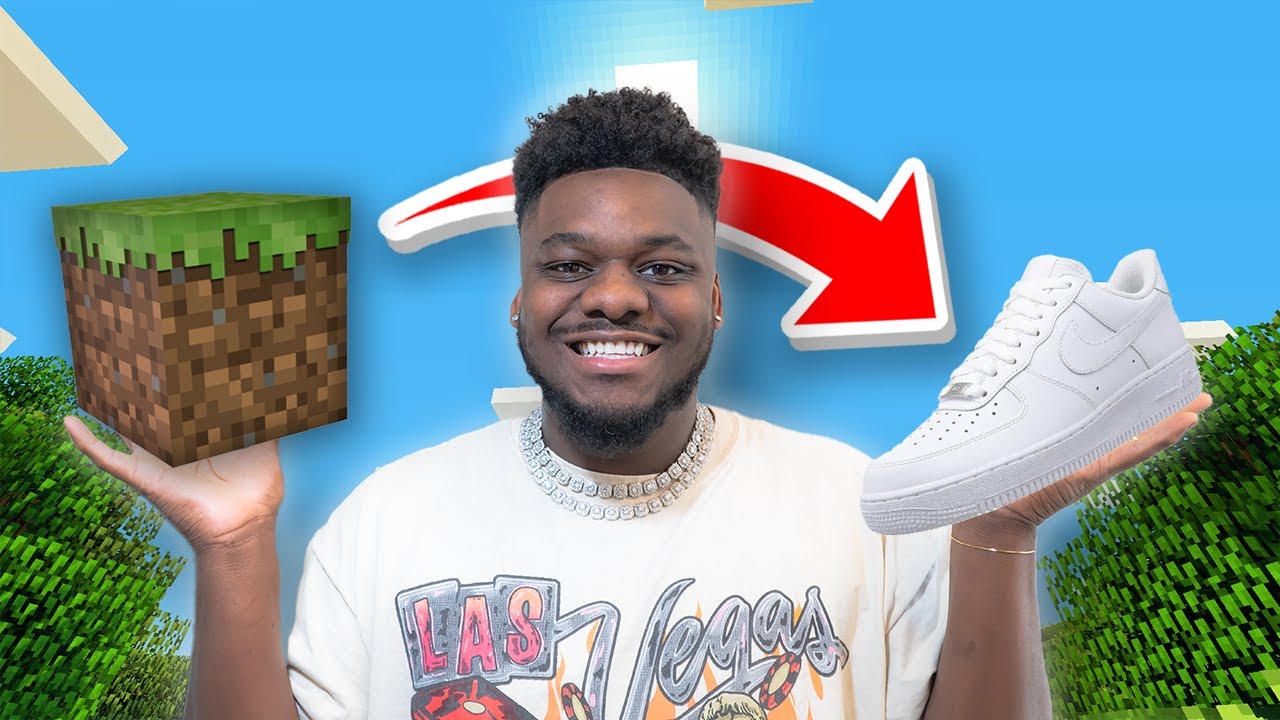 I Customized Minecraft Air Forces With Sharpie - YouTube