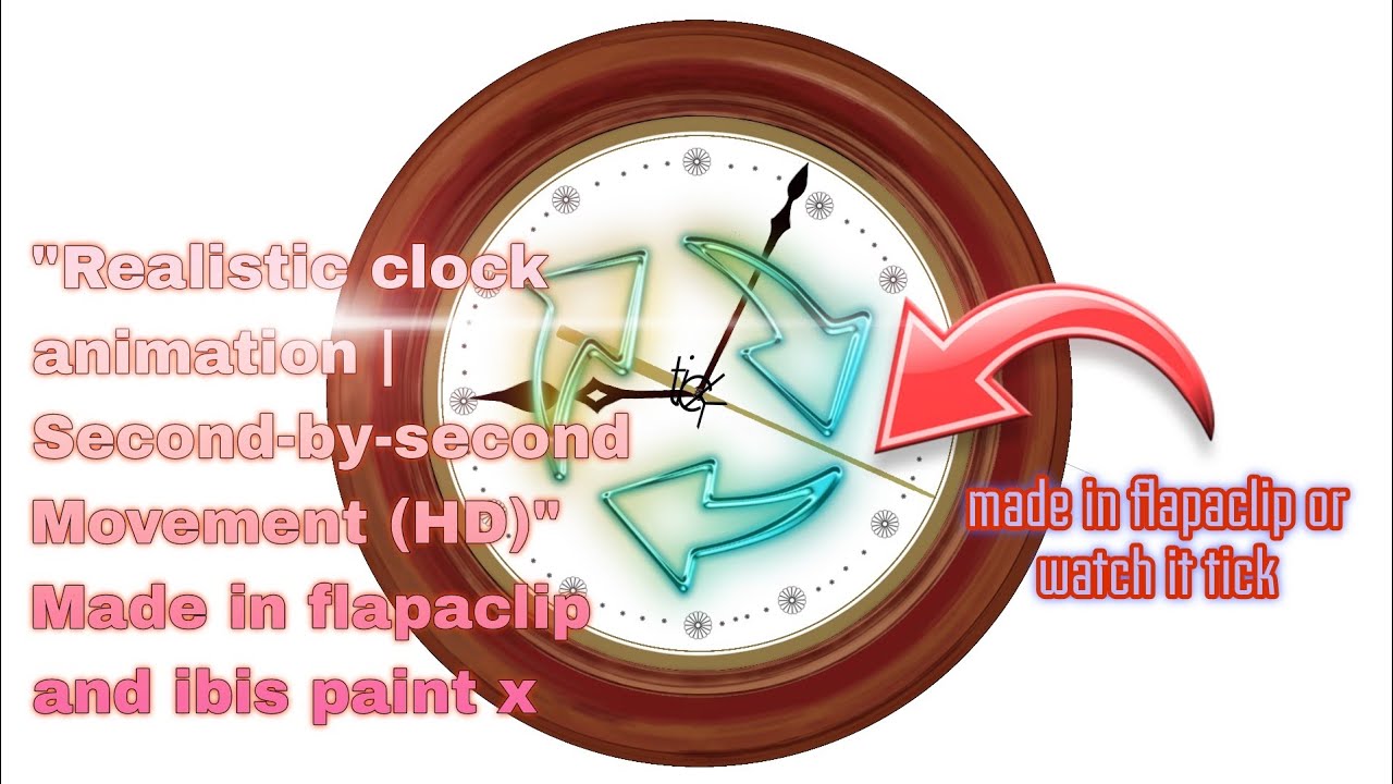 Realistic clock animation|Second-by-second Movement (HD) Made in ...