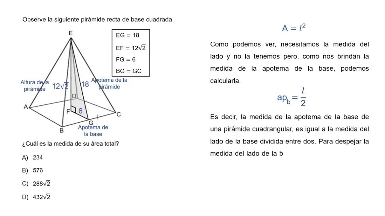 Ejercicios Pirámide Recta - YouTube