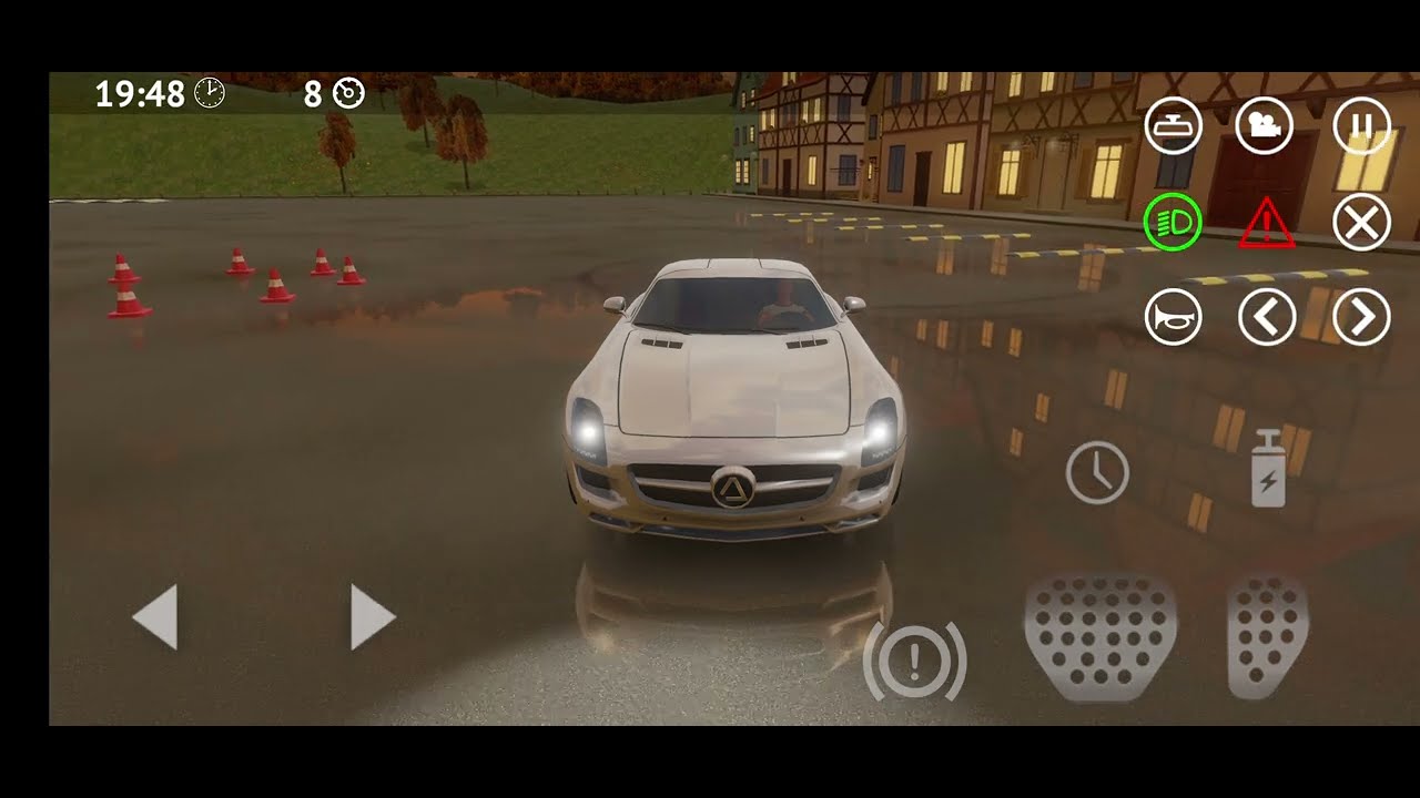 Jocuri cu Masini Mercedes AMG GT de condus in drifturi la castel - YouTube