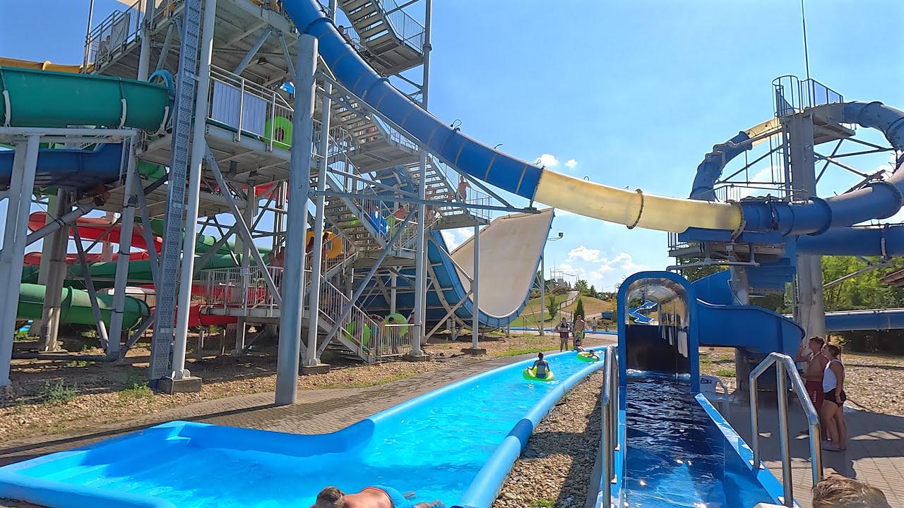 Dragon Water Slide at AquaCentrum 🇭🇺 - YouTube