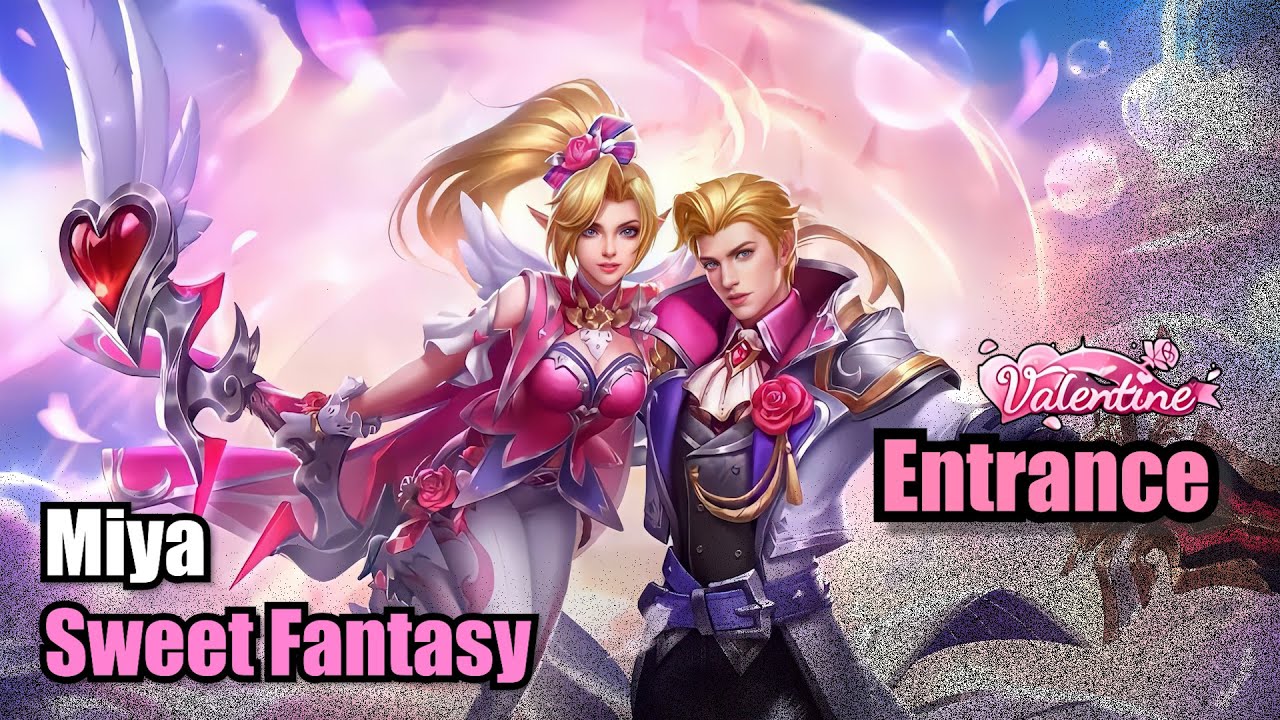 Miya Sweet Fantasy Skin Valentine Entrance (Upscale 4K) Mobile Legends - YouTube