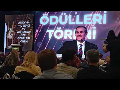ATSO 144. Yıl Vergi ve Ali Bahar Özel Ödülleri Töreni ATSO başkanı Yusuf  Hacısüleymanoğlu konuşmasi