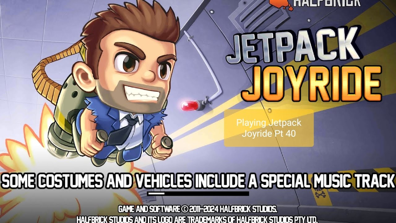 Playing Jetpack Joyride Pt 40 - YouTube