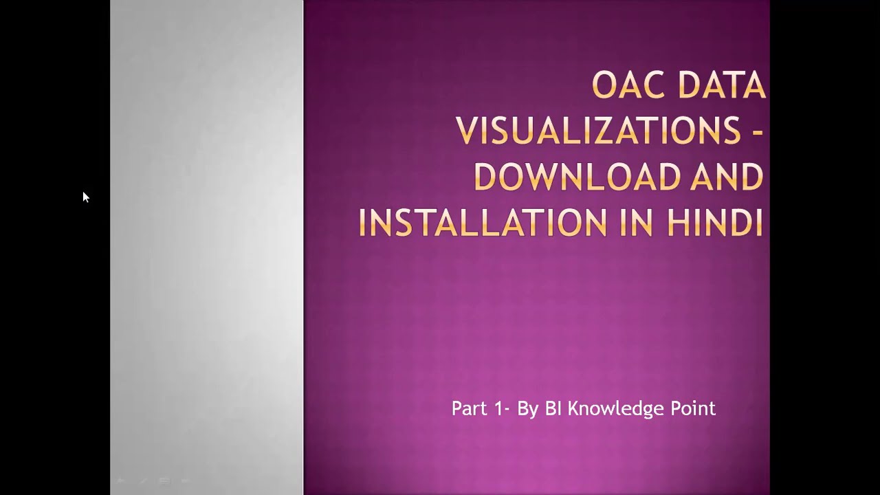 1# OAC Data Visualizations download and installation in Hindi by # ...