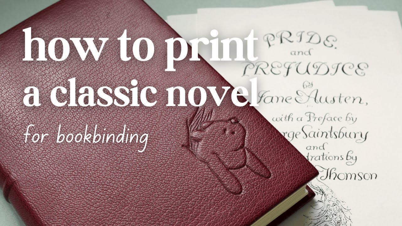 Print and bind your own classic novels for free Pride & Prejudice ...