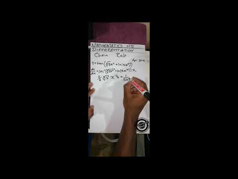 MATHEMATICS N5:DIFFERENTIATION USING CHAIN RULE EXAMPLE 2 - YouTube