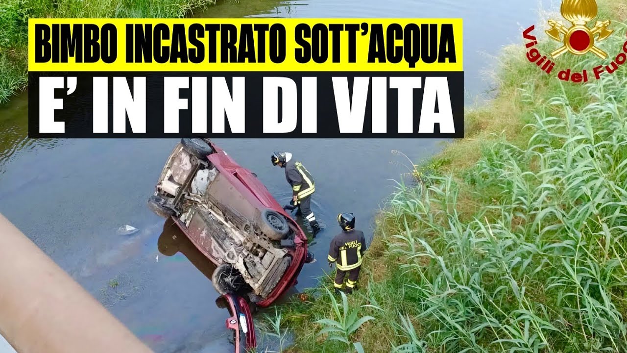 Ultimora Auto Cade Nel Fiume Sile Bimbo Di 6 Anni Resta Incastrato Sottacqua È In Fin Di