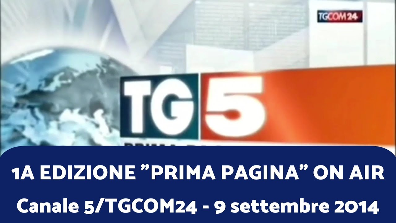 *RARO* TG5 Prima Pagina - Prima edizione in diretta | 9/09/2014 - YouTube