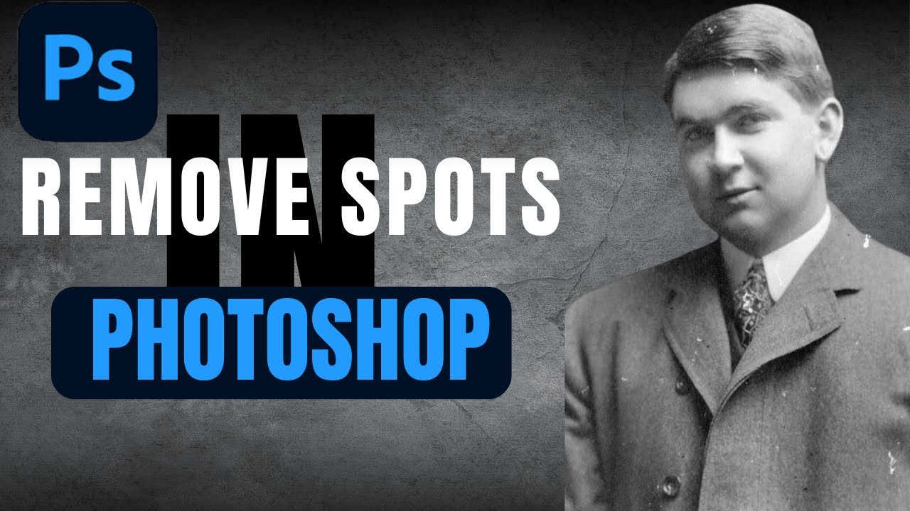 how to remove spots in picture in photoshop - YouTube