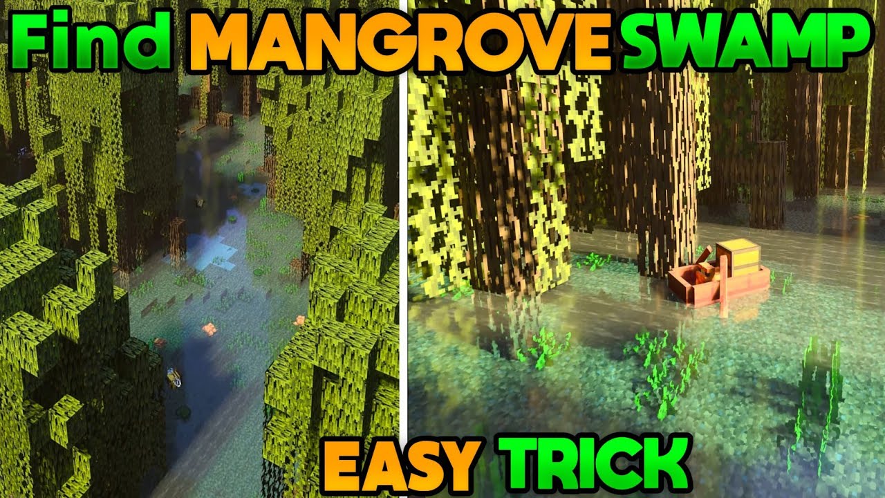 FIND MANGROVE SWAMP and All BIOME in Any WORLD OF MINECRAFT 1.19 - YouTube