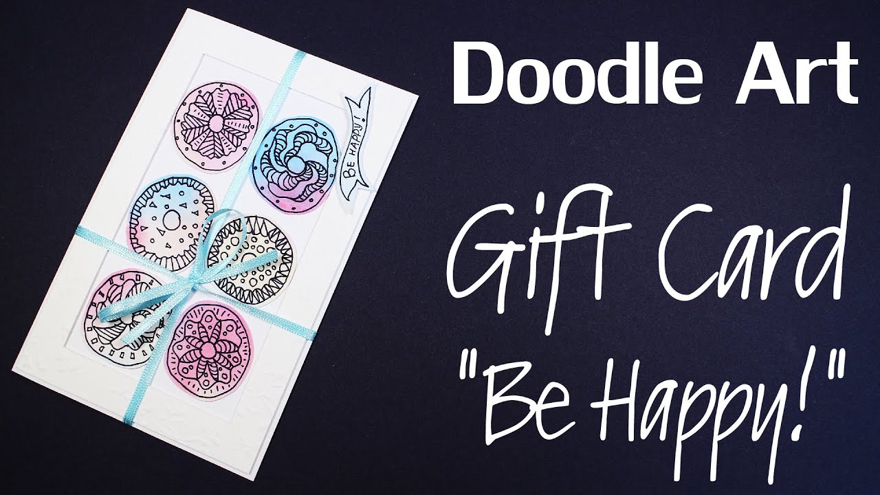 DIY Easy Watercolor Doodle Card | Birthday Card DIY | Handmade ...