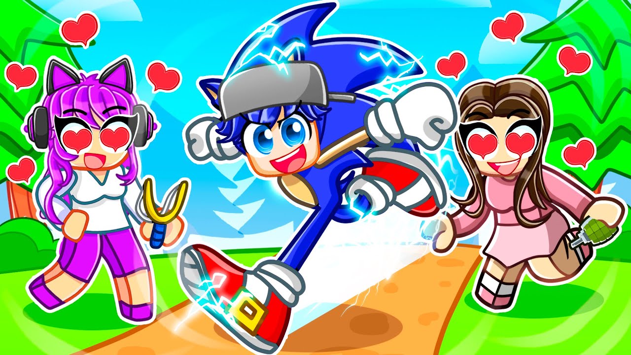 Rizzing Girls as SONIC in Roblox Rivals! - YouTube