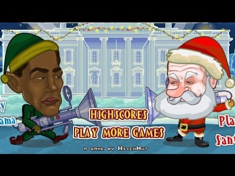 Obama vs Santa - Funny Kids Games - YouTube